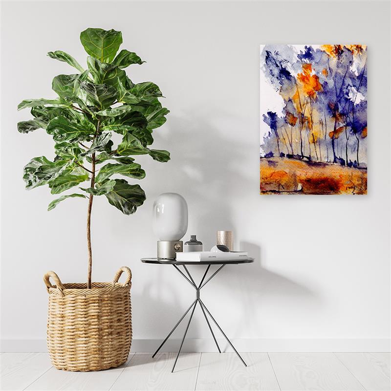 Décorez avec élégance avec Feeby - Toile Forêt Aquarelle