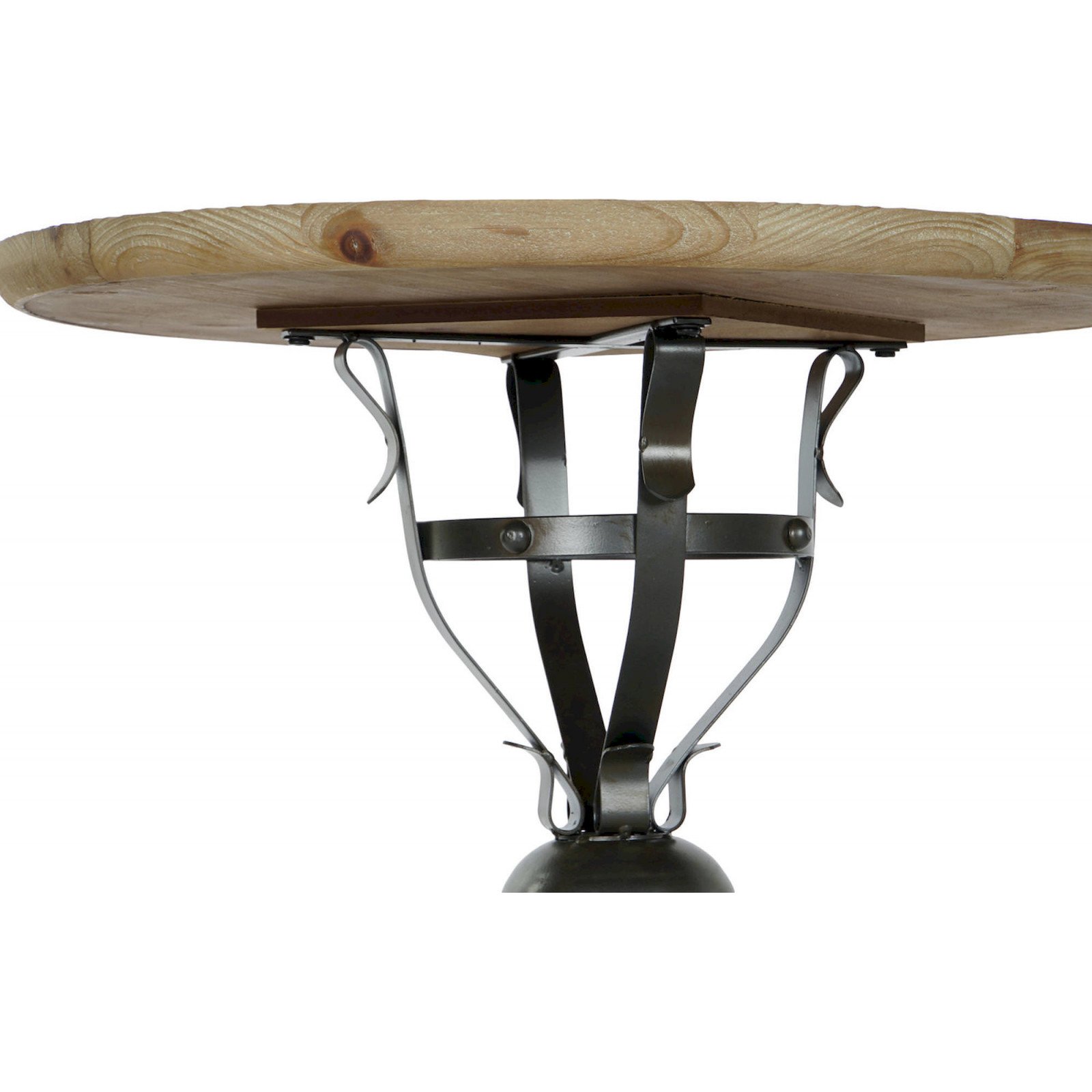 Table d'appoint épurée épicéa et métal - Meti