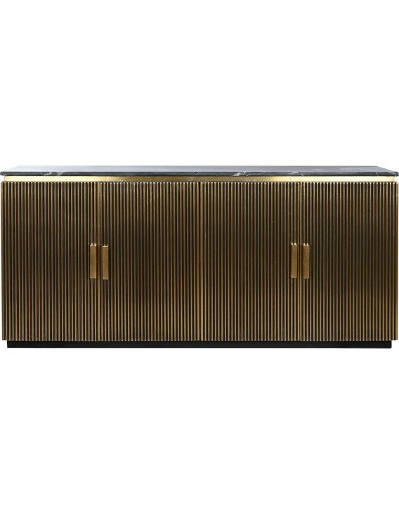 Mobilier d'exception en laiton et marbre - Meti