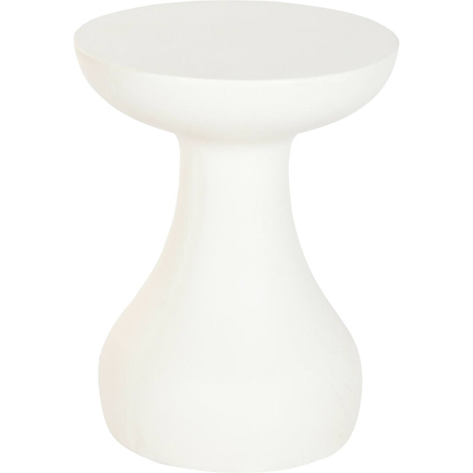 Table d’appoint blanche élégante en magnésie style moderne Moderno